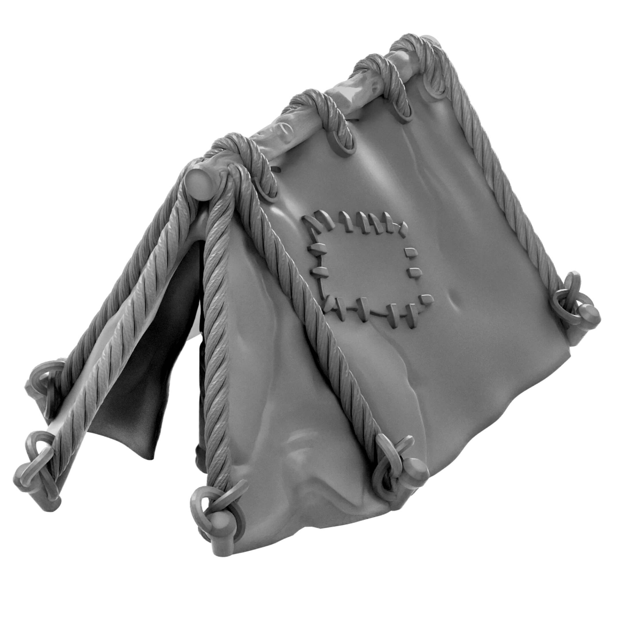 ⛺ Tent and camp fire set for tabletop games・ 3D File for 3D printing・Cults