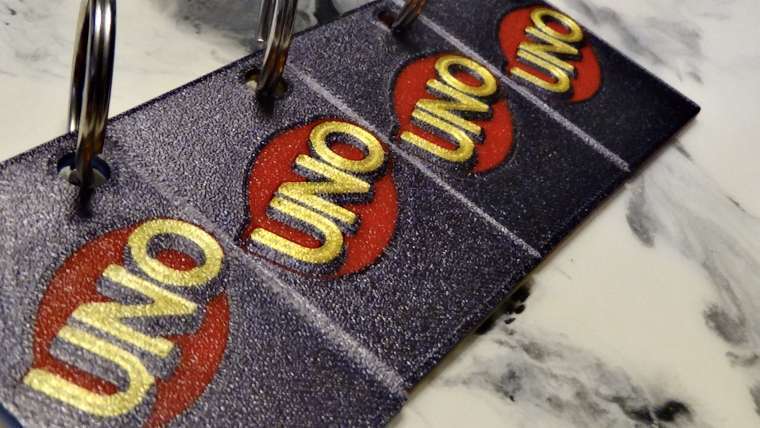 🃏 Uno Card KeyChains (Multimaterial)・Free STL File for ・Cults