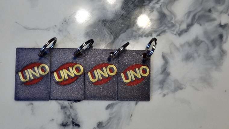 🃏 Uno Card KeyChains (Multimaterial)・Free STL File for ・Cults