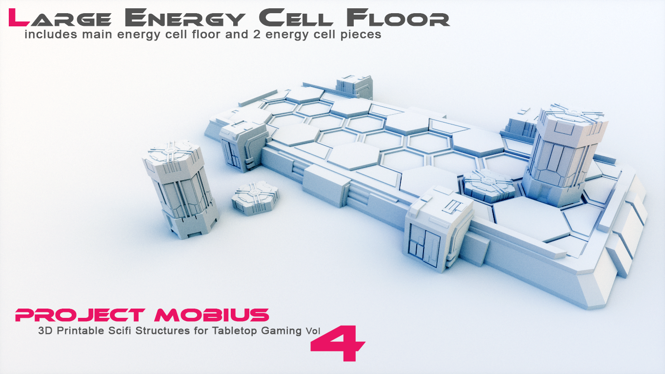 3D file Large Energy Cell Floor ⚔ ・3D printer model to download・Cults