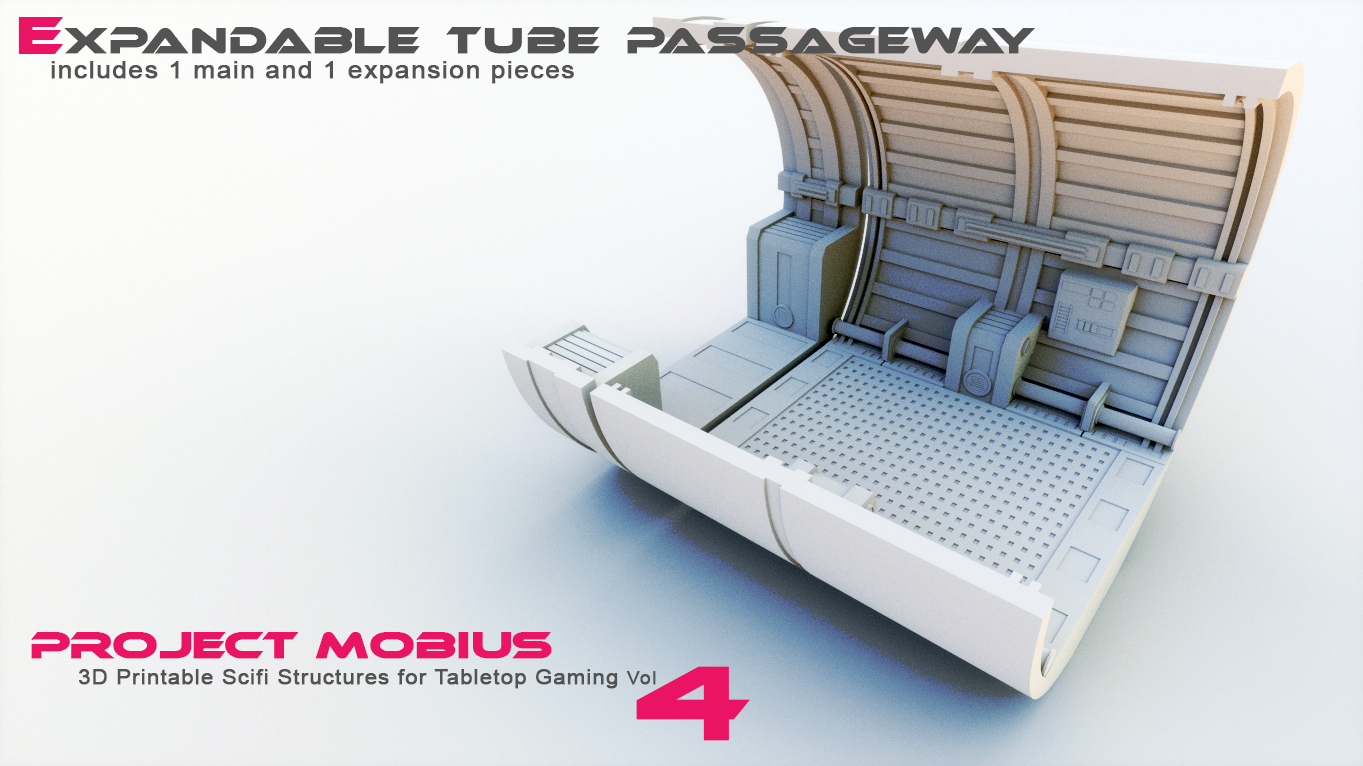 3D file Expandable Tube Passageway ⚔ ・Design to download and 3D print・Cults
