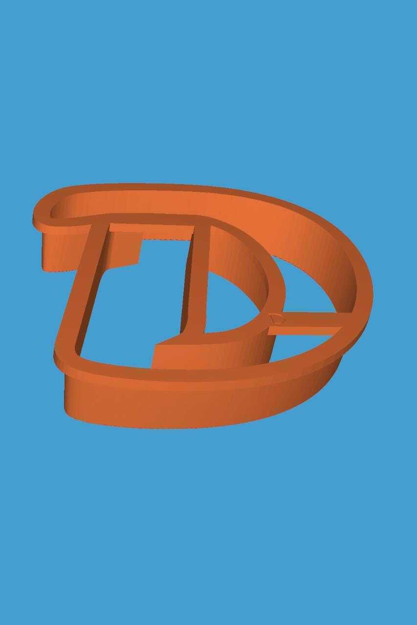Free STL file makeit alphabet d cookie cutter 🍪・3D printing model to ...