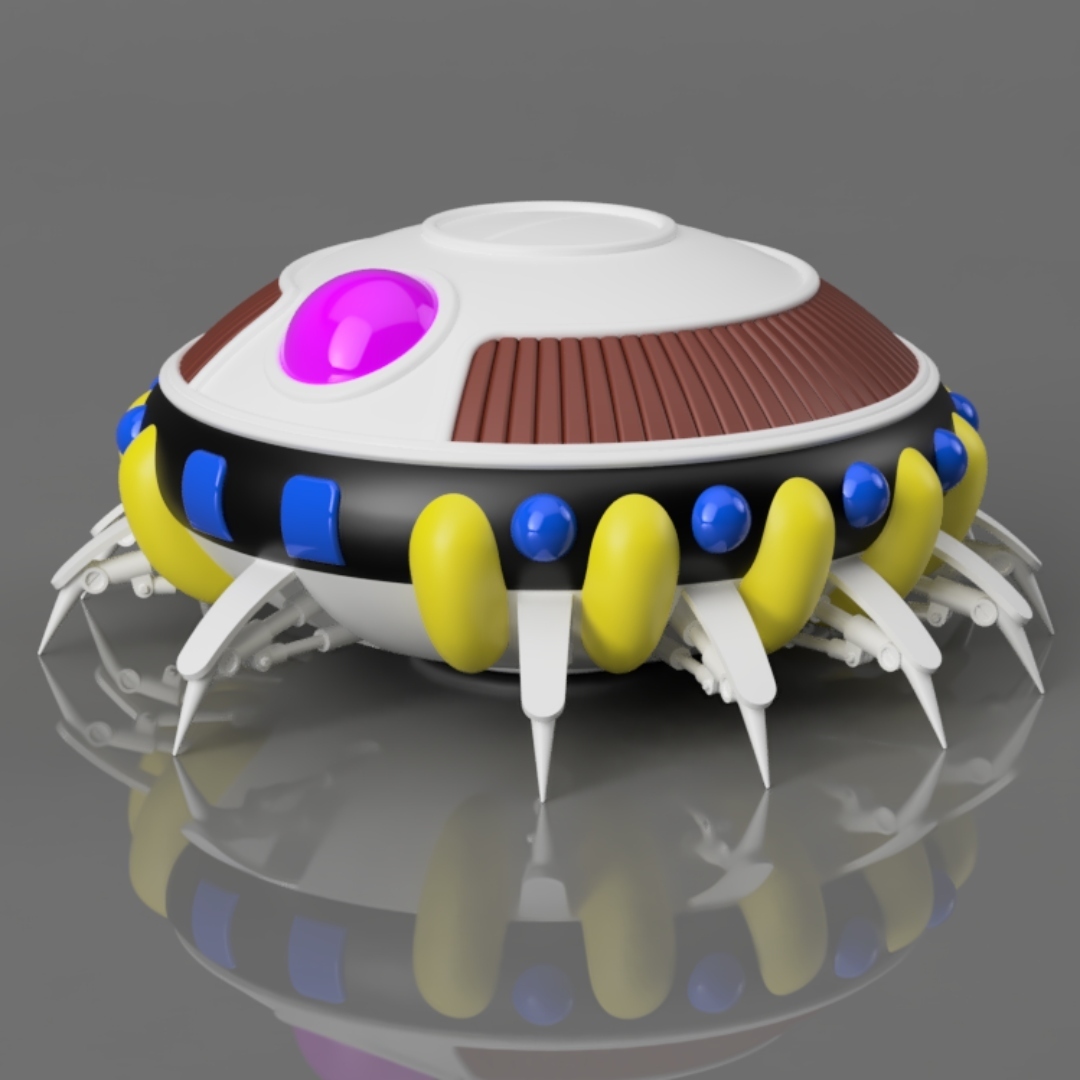 🐉 DRAGON BALL Z - FREEZER'S SHIP・ STL File for ・Cults