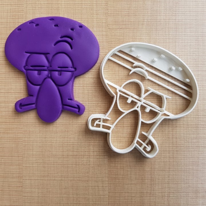 STL file Sponge Bob Squid Mold 🧽・3D printable model to download・Cults