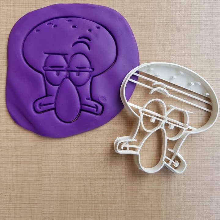 STL file Sponge Bob Squid Mold 🧽・3D printable model to download・Cults