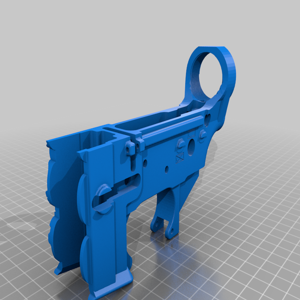 🇺🇸 AR-15 lower reciever・Free STL File for ・Cults