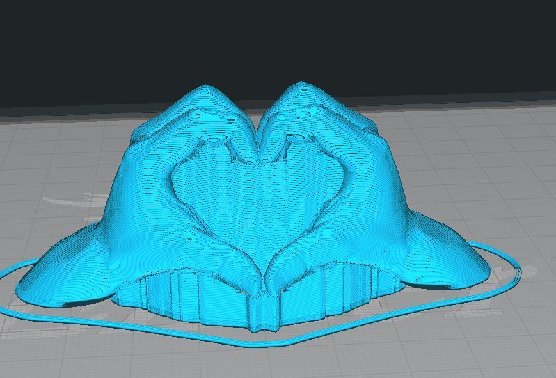 💜 Heart in the hand・Free GCODE File for ・Cults