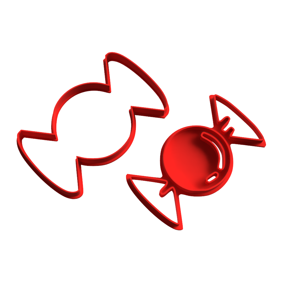 STL file candy cookie cutter cutting 🍬 ・Template to download and 3D ...