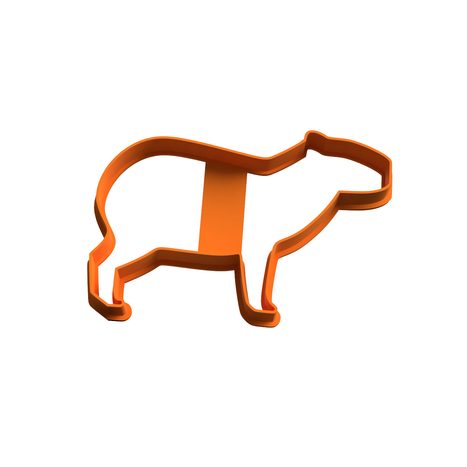 STL file capybara capybara body cookie cutter - body cutter body cookie ...