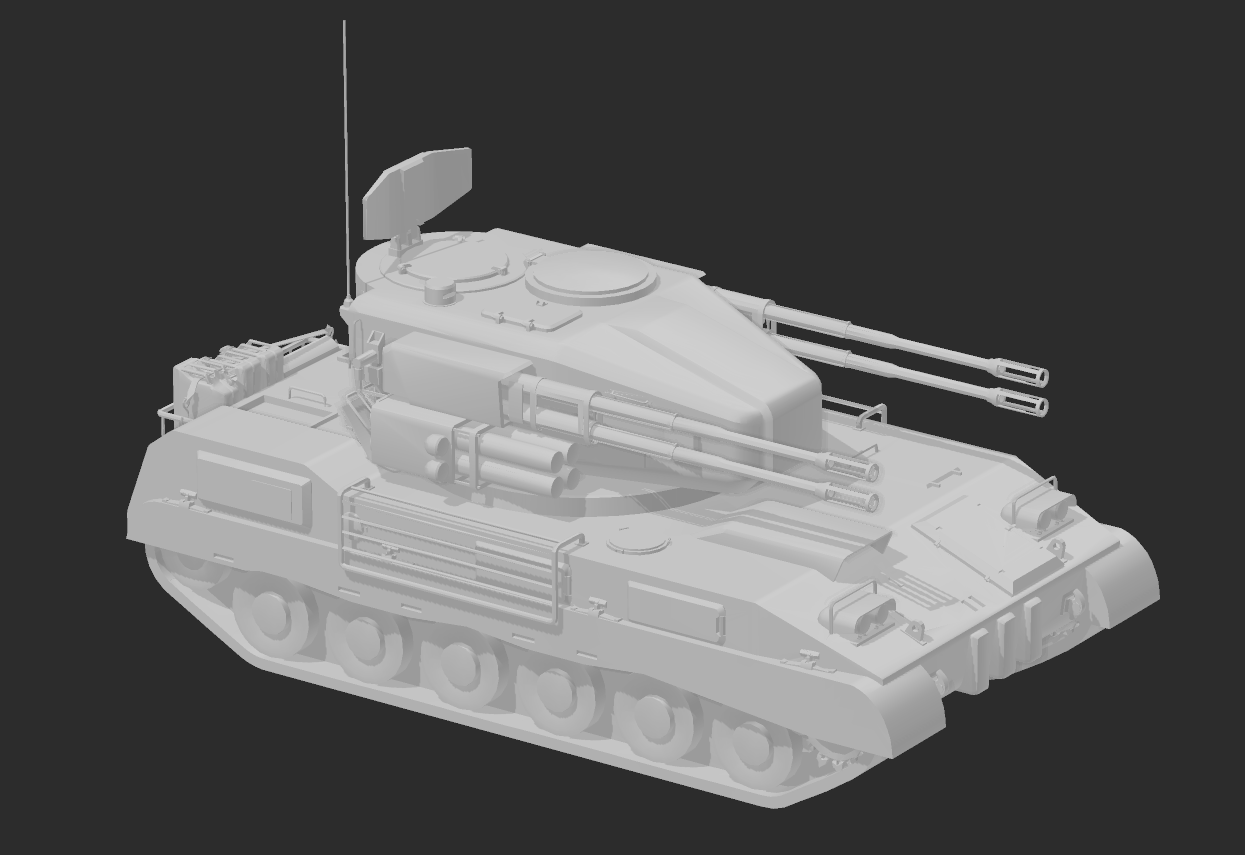 STL file AA TANK anti-aircraft tank 🪖 ・Model to download and 3D print・Cults