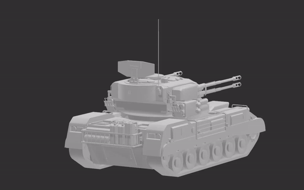 STL file AA TANK anti-aircraft tank 🪖 ・Model to download and 3D print・Cults
