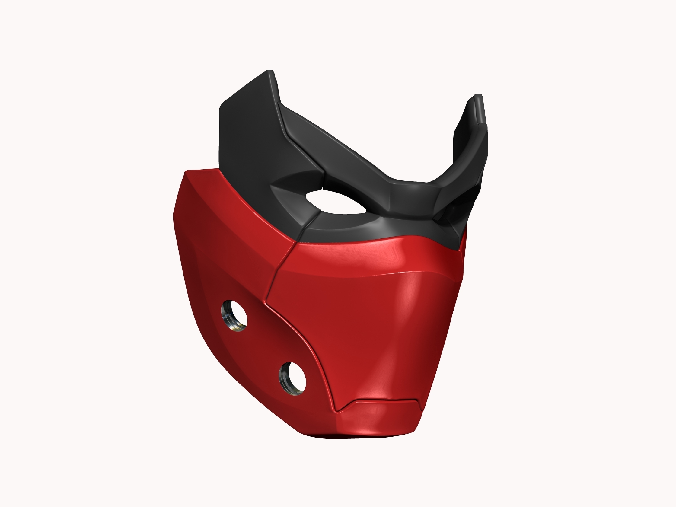 STL file Red Hood Outlaw - Mask Helmet Cosplay STL 3D Print file 🪖 (OBJ ...