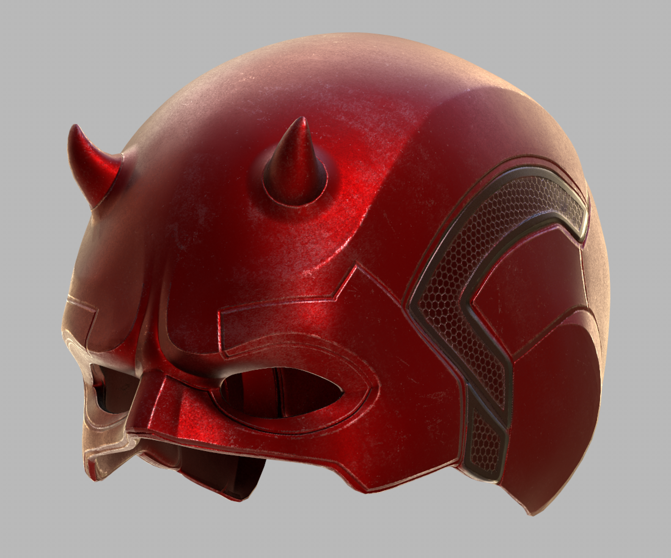 🪖 DareDevil Cosplay Mask・ STL File for ・Cults