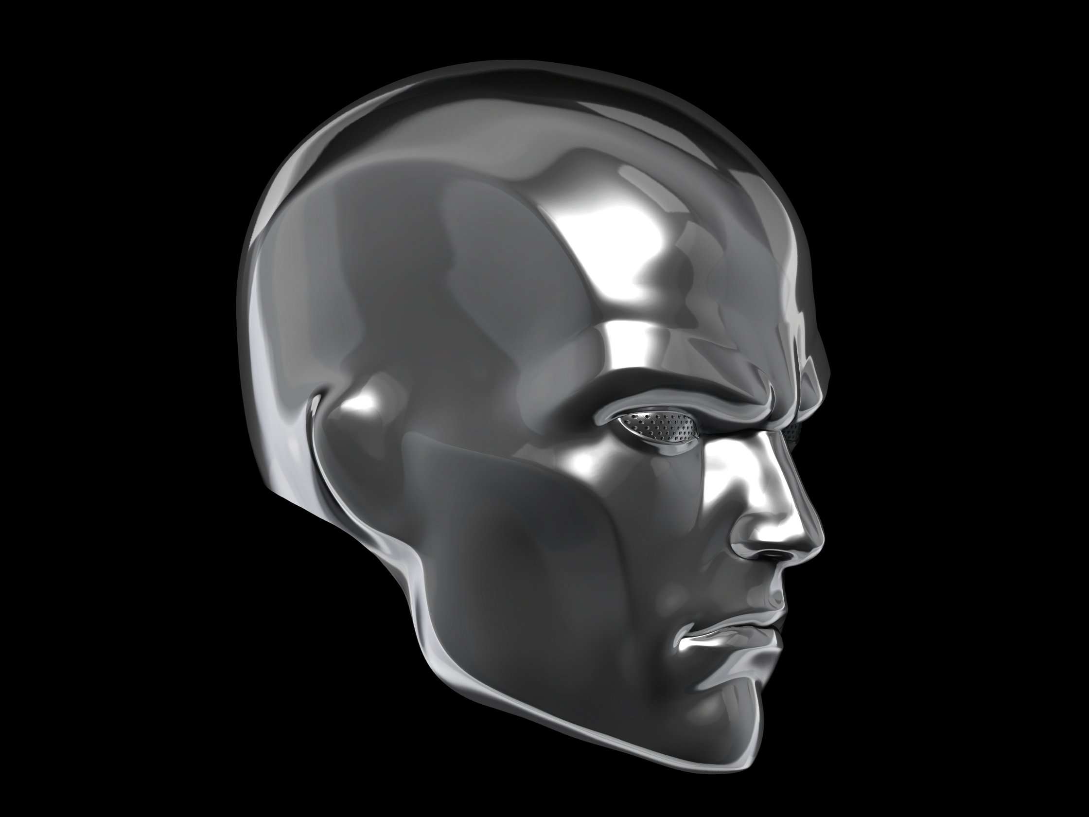 🪖 Silver Surfer cosplay mask helmet and display piece・ STL File for ・Cults