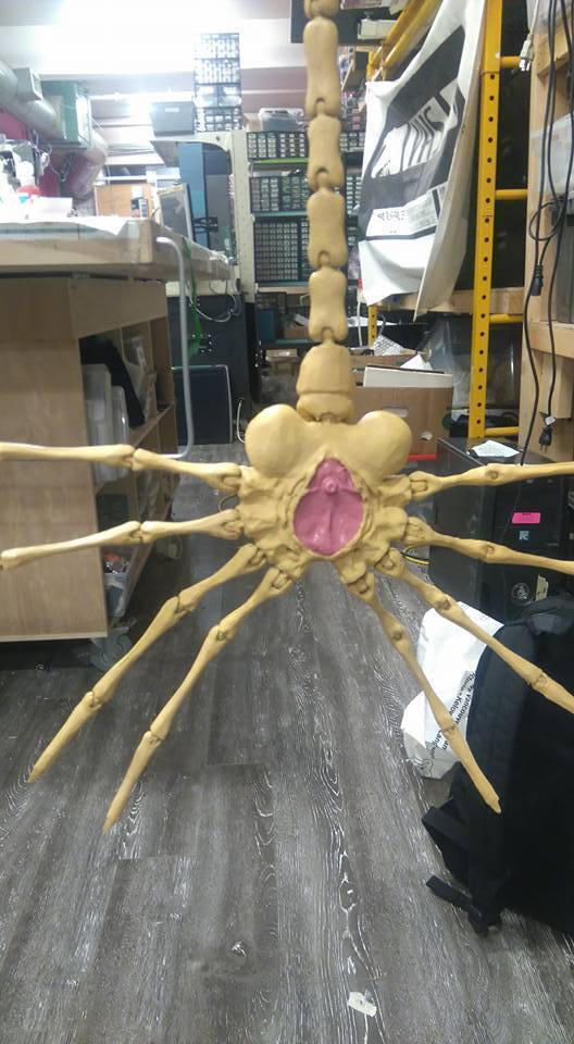 3D printing Agisis Ultimate Alien Face Hugger (40in x 23in - LIFE SIZE ...