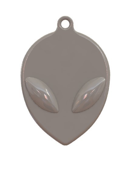 👽 Alien head keychain with bulging eyes・Free STL File for ・Cults