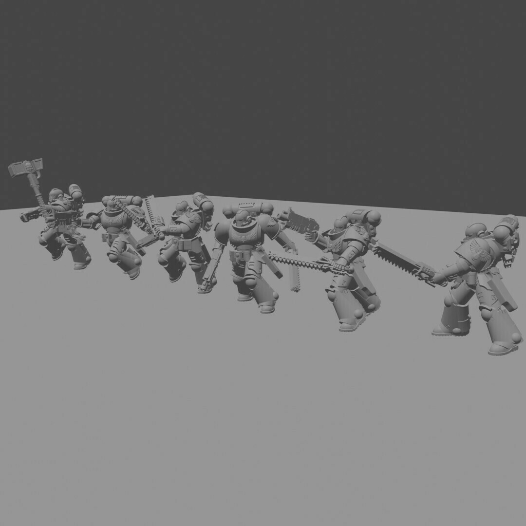 Бесплатный STL файл Blood Angel Intercessor (v1.00) 🩸 ・Дизайн 3D-печати ...