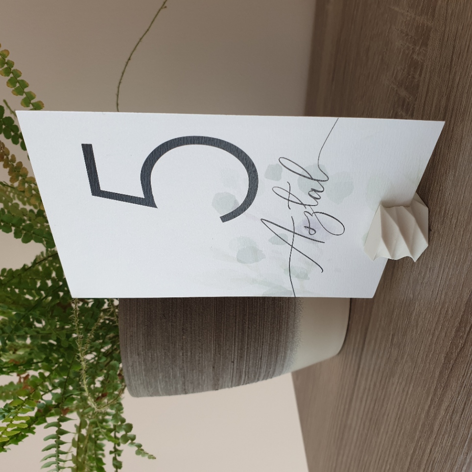 💒 Wedding table number/menu holder・ STL File for ・Cults