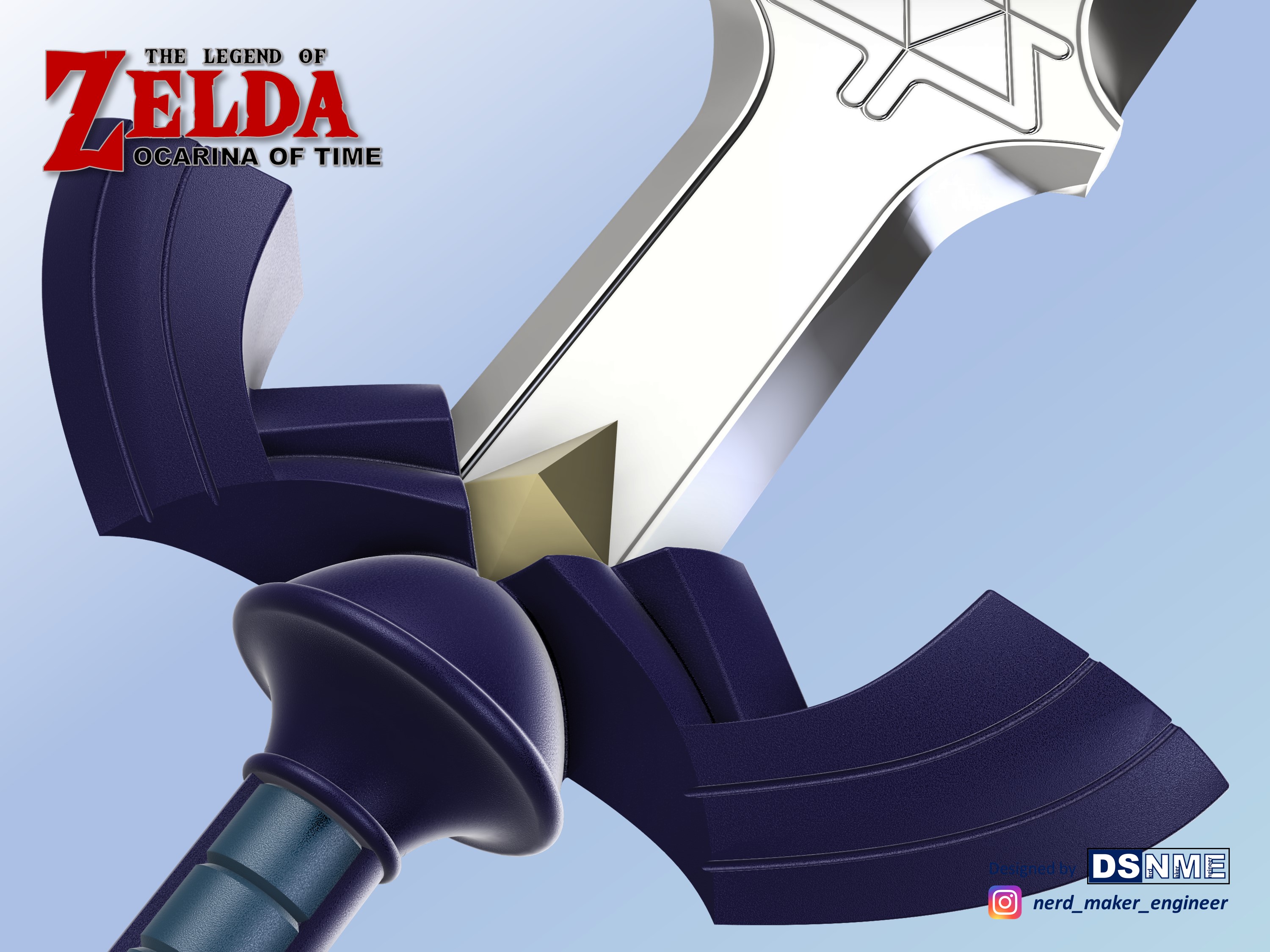 🗡️ MASTER SWORD from Zelda Ocarina of Time (Life Size)・ 3D File for 3D ...