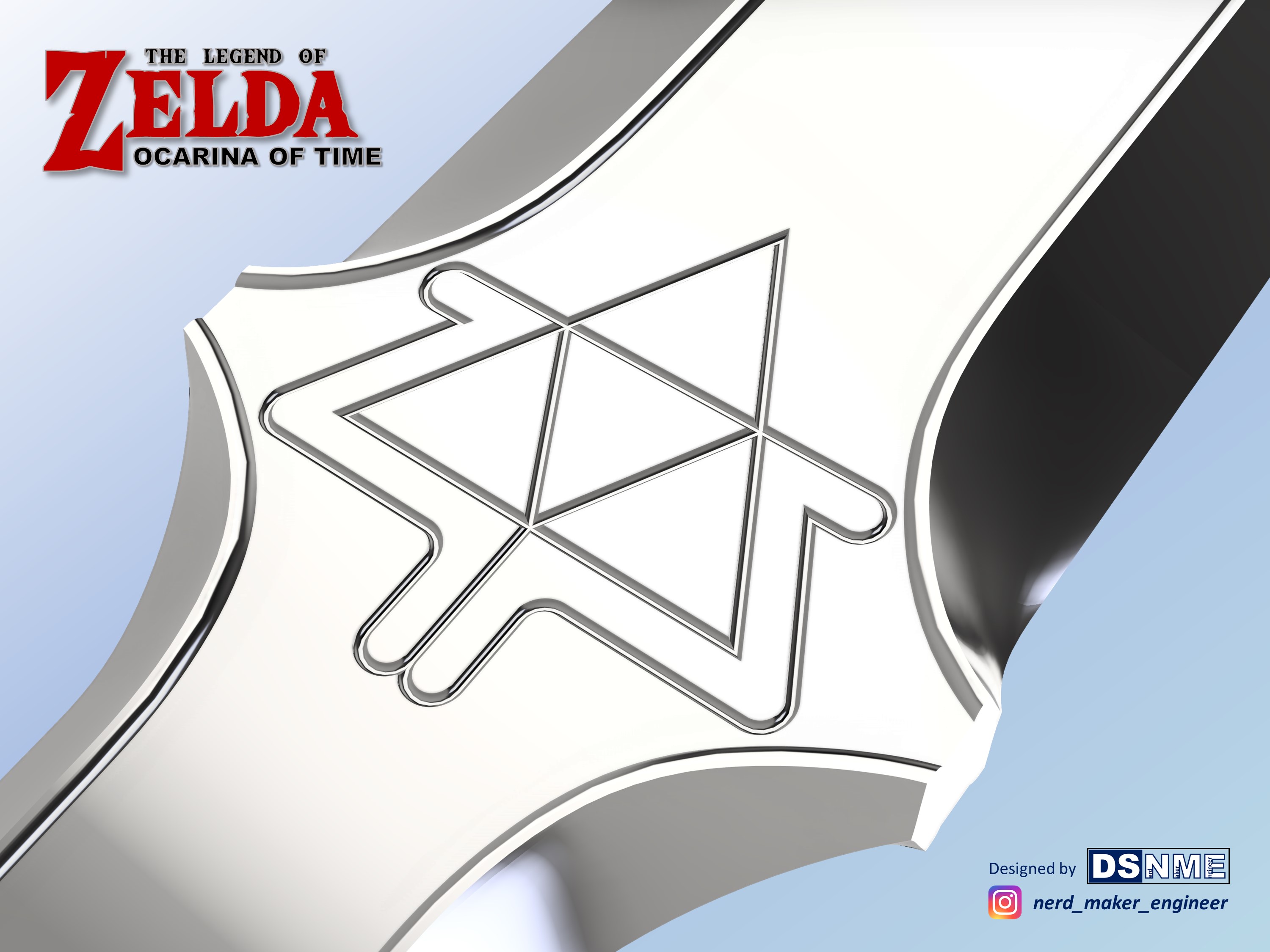 🗡️ MASTER SWORD from Zelda Ocarina of Time (Life Size)・ 3D File for 3D ...