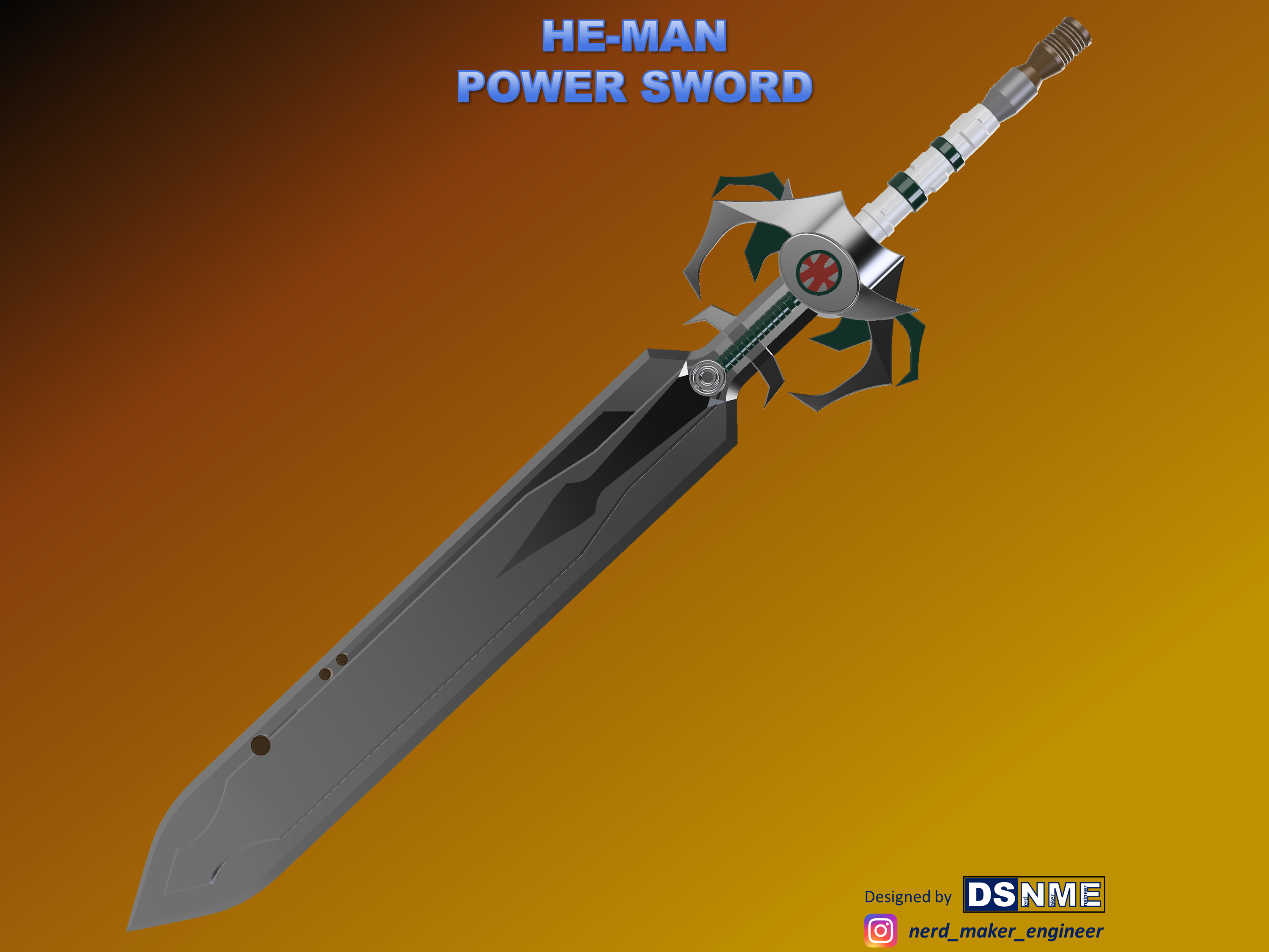 STL file HE-MAN Power Sword 2002 (Life Size) 🗡️ ・3D printable model to ...