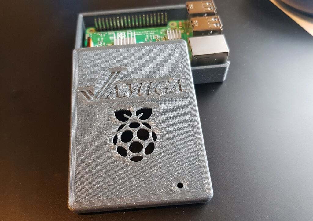 🔝 Top cover for Raspberry Pi 3 case with Amiga logo・Free STL File for ...