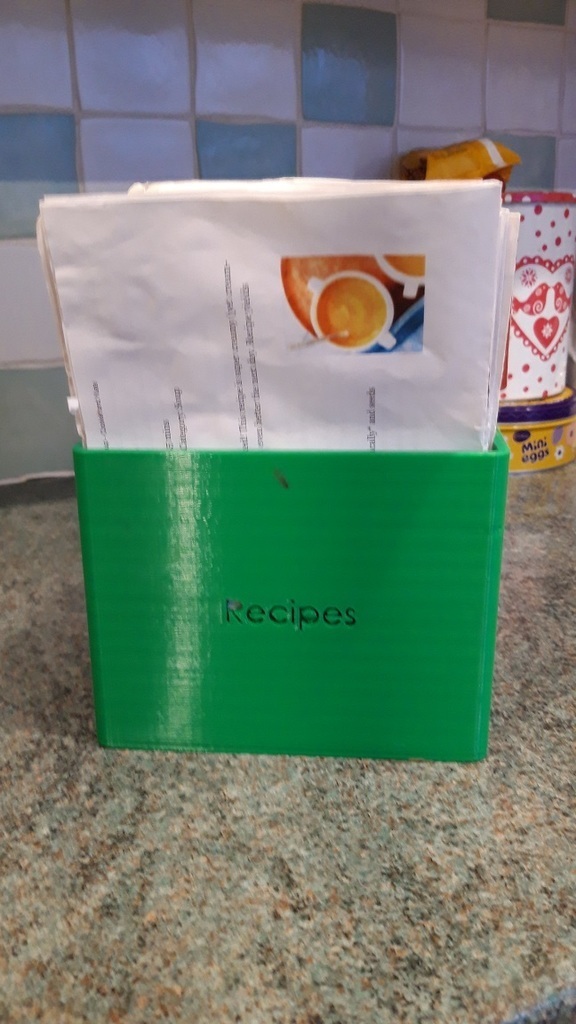 Free STL file Recipe Box 📦 ・3D printing idea to download・Cults