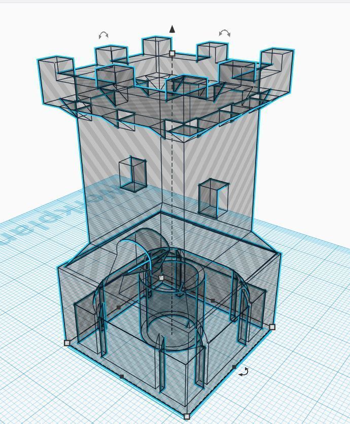 🏰 Duplo Blocks 2x2 Castle・Free STL File for 3D printing・Cults