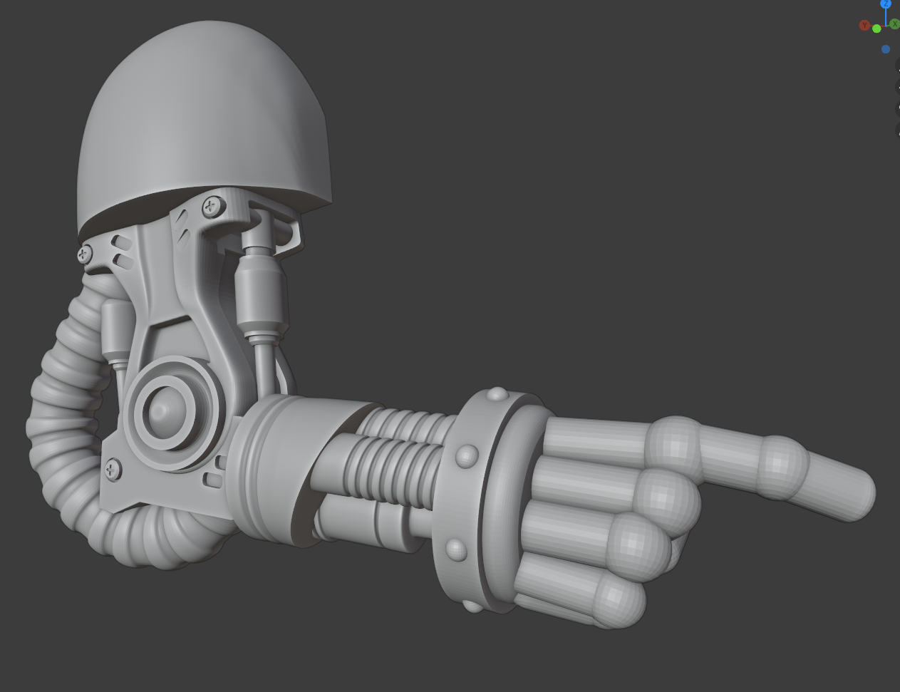 💪 iron arm for iron hands 40k・Free STL File for ・Cults