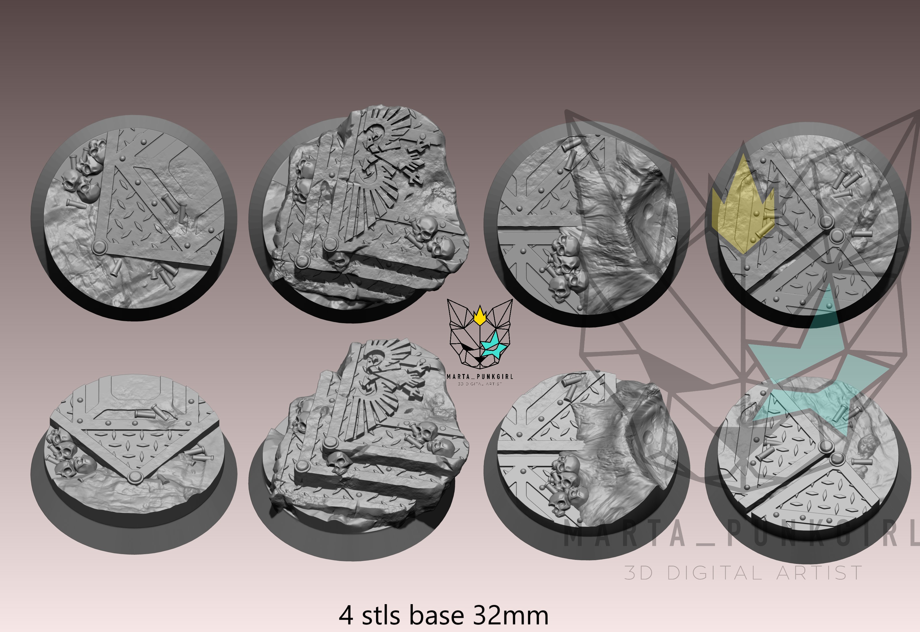 免费 3D 文件 unban ruins bases for grimdark scifi 🎲 ・可下载设计和 3D 打印・Cults