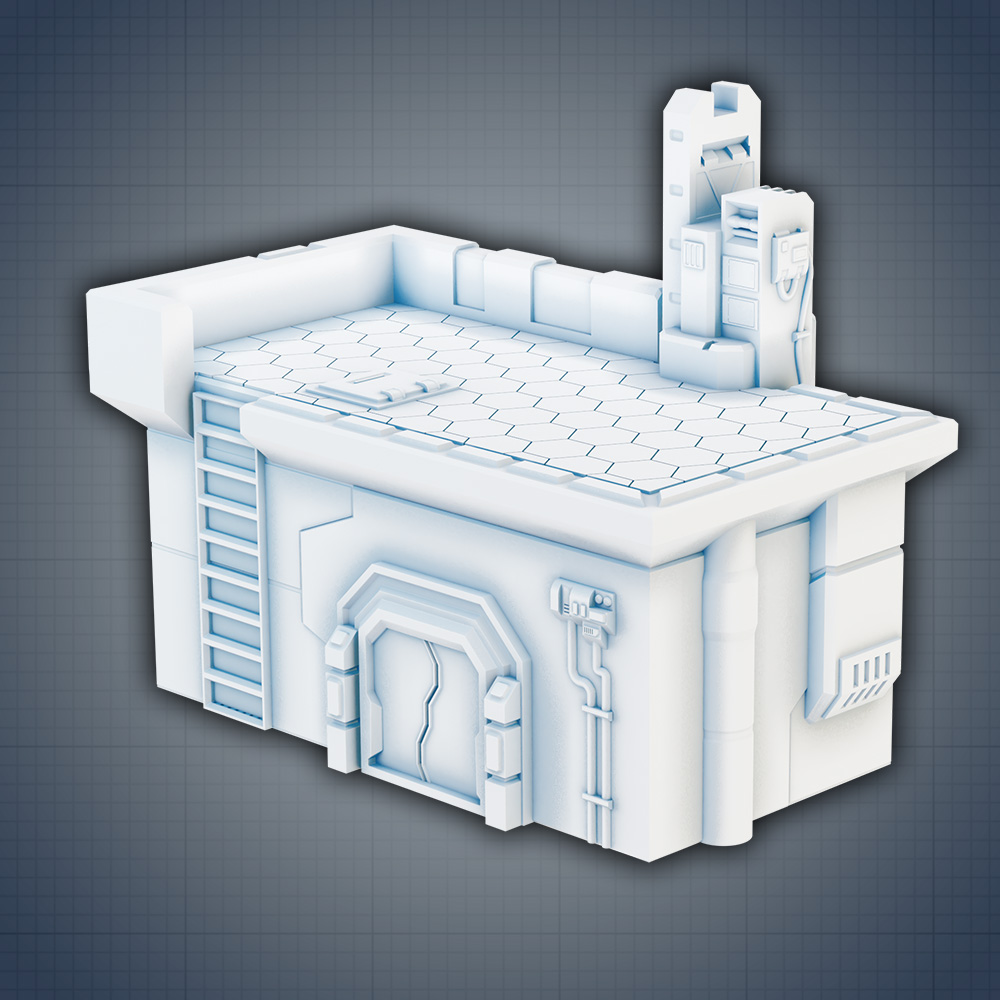 🎲 Sci-fi Buildings BUNDLE・ STL File for ・Cults