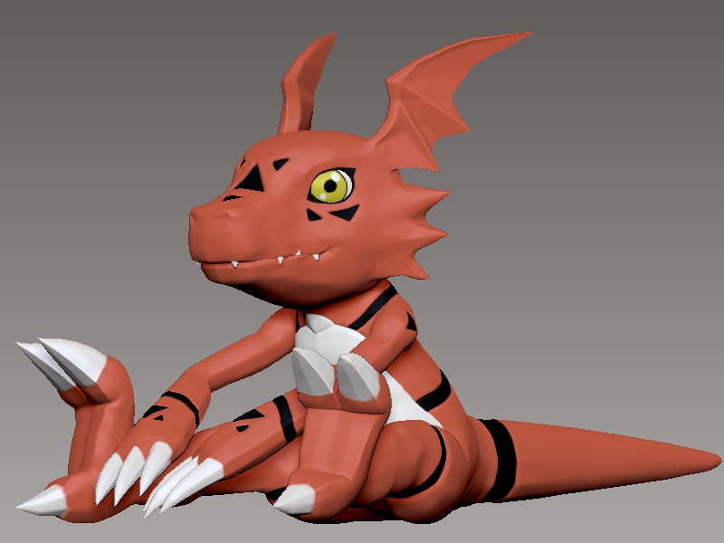 STL file Digimon - Guilmon 🐉 ・3D printer model to download・Cults