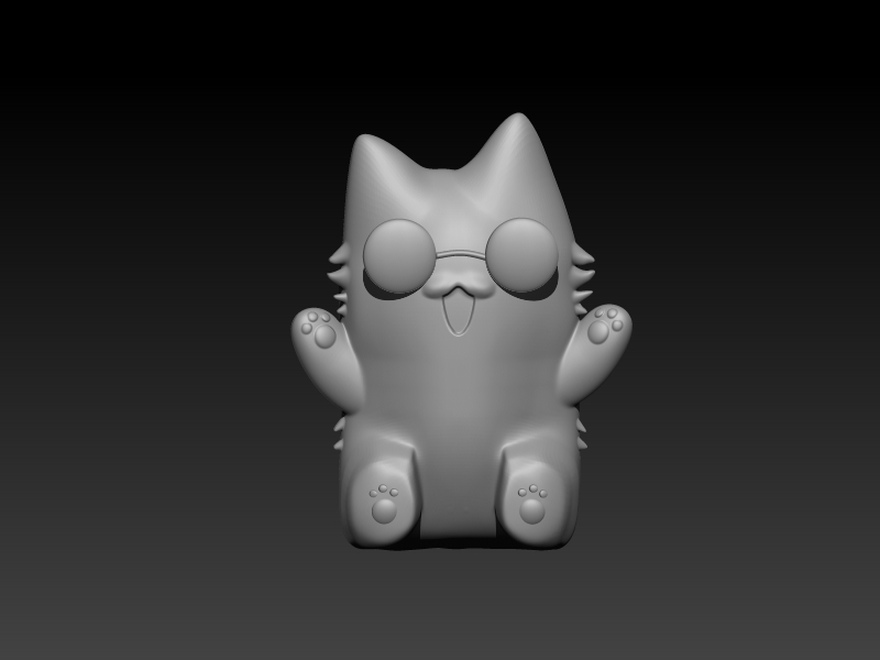 🐱 Gojo cat・ STL File for ・Cults