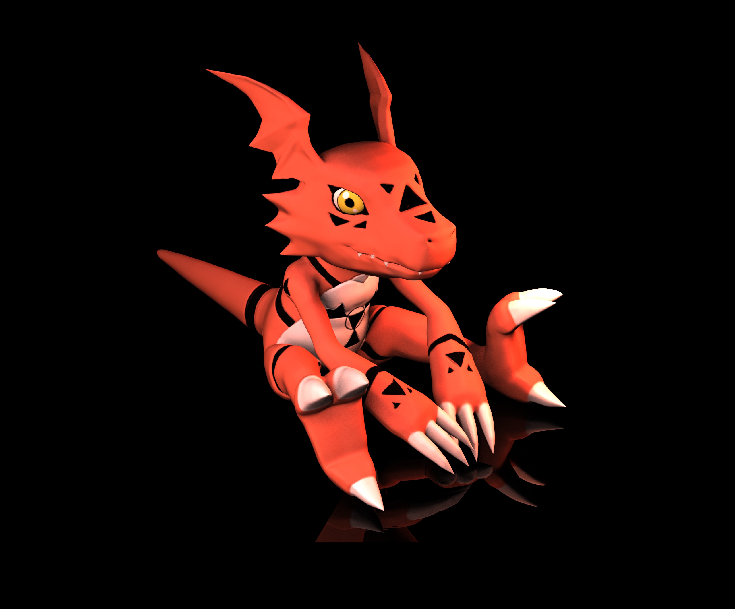STL file Digimon - Guilmon 🐉 ・3D printer model to download・Cults