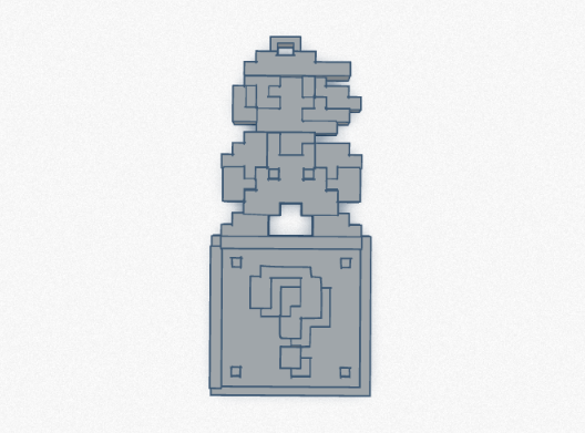 Free STL file Mario key ring on a block ? 🔑 ・Design to download and 3D ...