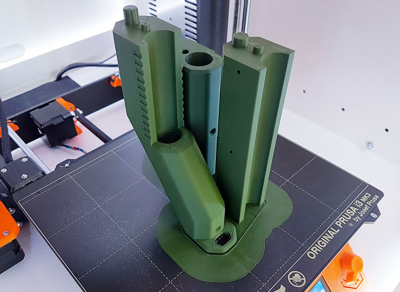 STL file VR PDW RIFLE magnetic gunstock Oculus Rift-S Quest Quest2 🧲 ...