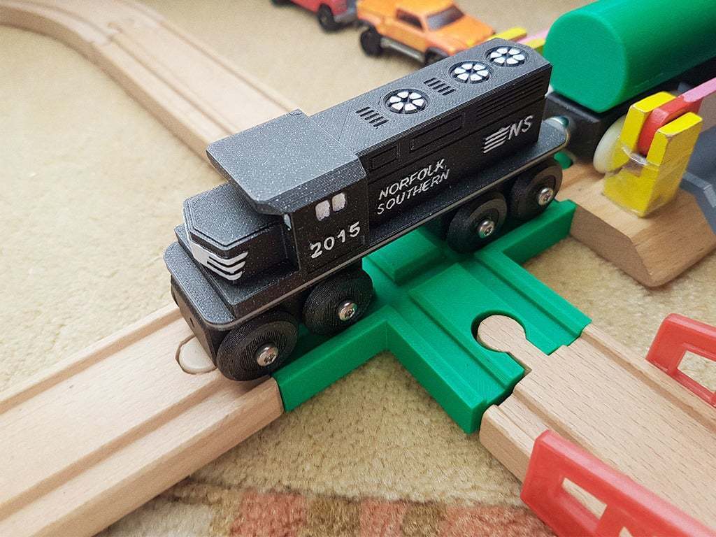 🚆 Norfolk Southern toy train (BRIO / IKEA compatible)・Free STL File for ...