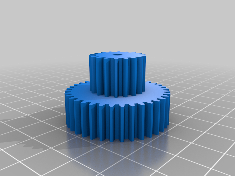 ⚙️ Gearbox 7.7-1 Ratio・ STL File for ・Cults