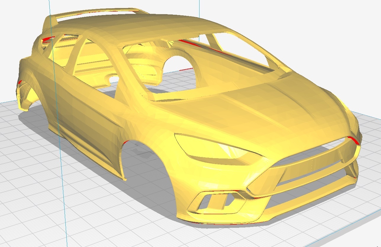 STL file 8th scale Ford Focus rs 🚙・3D print model to download・Cults
