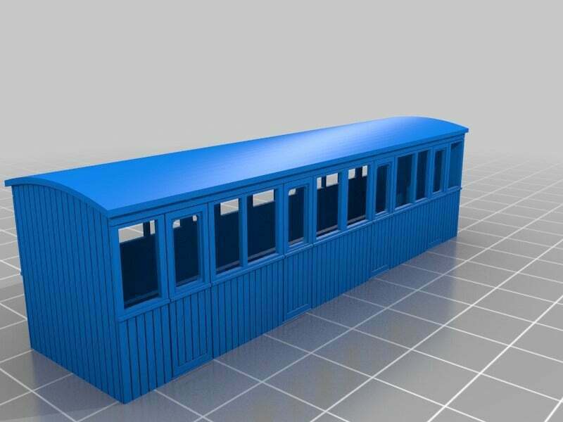 Free STL file 009 Short bogie composite coach 🎲 ・3D printer design to ...