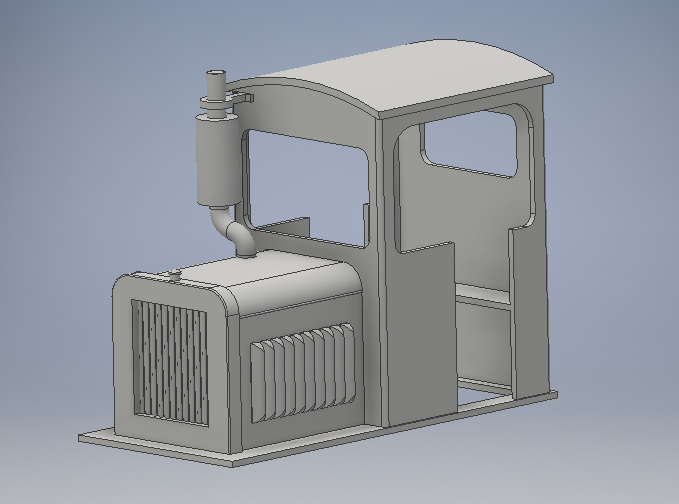Free 3D file Gn15 diesel loco body 🎲 ・3D printer design to download・Cults