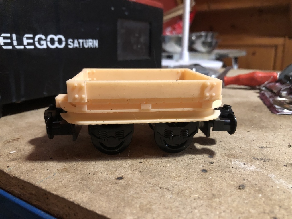 🪵 16mm scale wood bodied wagons on skip chassis for L gauge track using ...