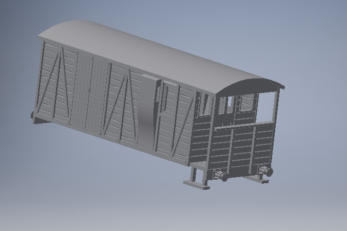 Free 3D file OO scale bogie Goods brake van/road van 🚐 ・Object to ...