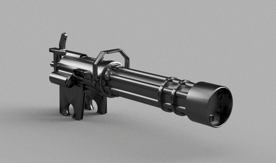 STL file Mini-Gun for G.I. Joe Water Moccasin 🚰 ・3D printer design to ...