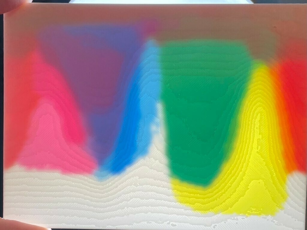 🎨 Bambu CMYK Reference Lithophane・Free 3D File for ・Cults