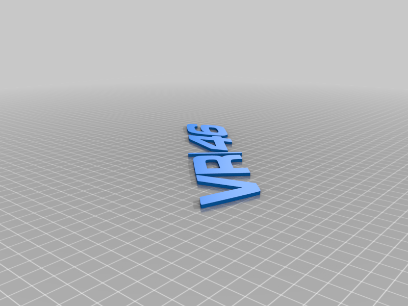 STL file LOGO VR46 🚩 ・3D printer model to download・Cults