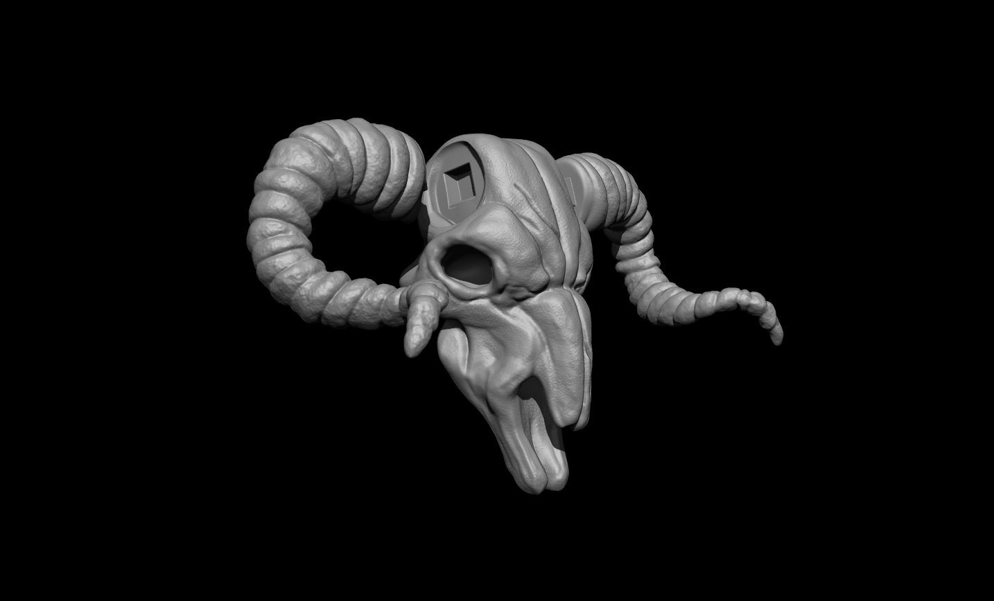 STL file Baphomet Skull Head Stylized 💀 ・Design to download and 3D ...