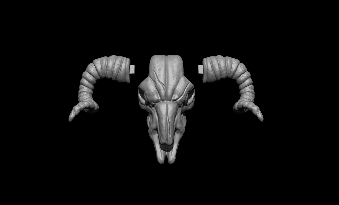 STL file Baphomet Skull Head Stylized 💀 ・Design to download and 3D ...