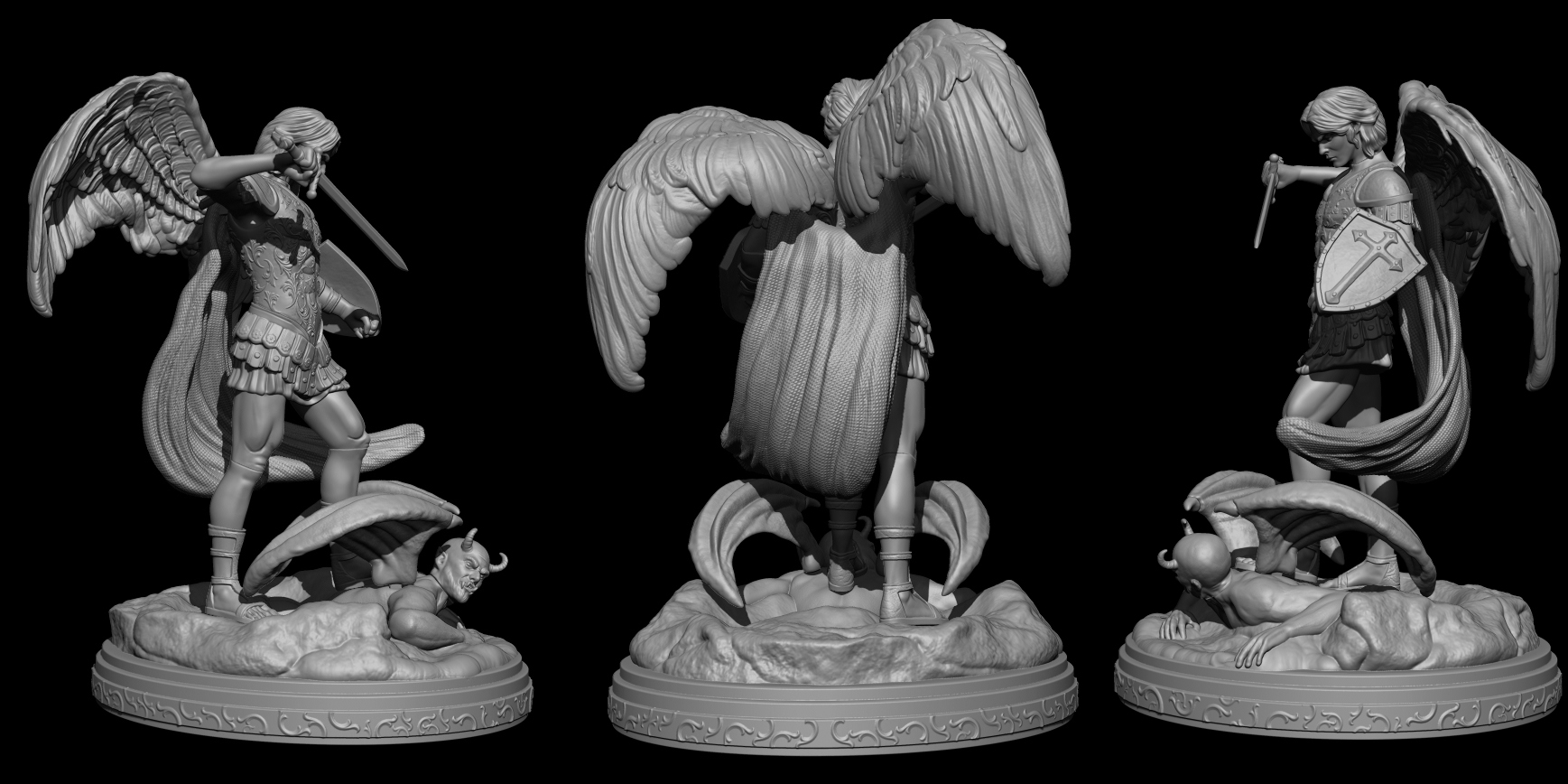 STL file St Michael Archangel 👼 (OBJ)・Model to download and 3D print・Cults