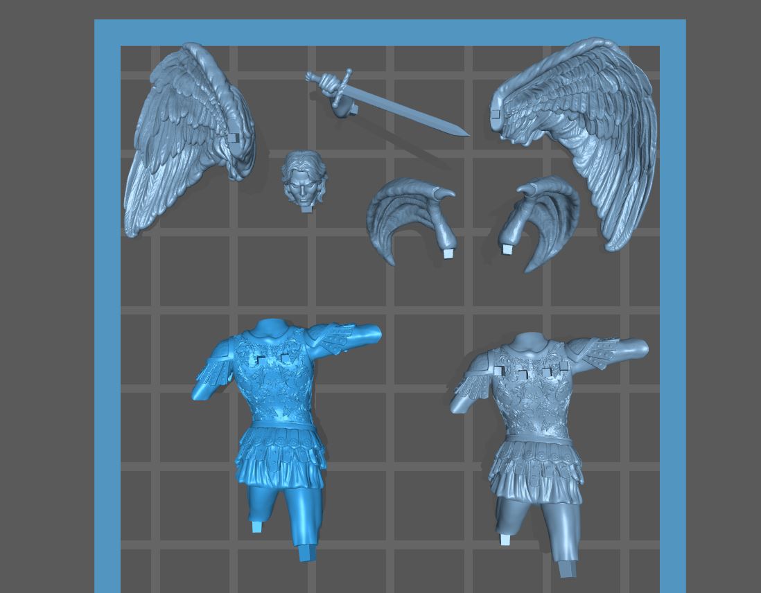 STL file St Michael Archangel 👼 (OBJ)・Model to download and 3D print・Cults